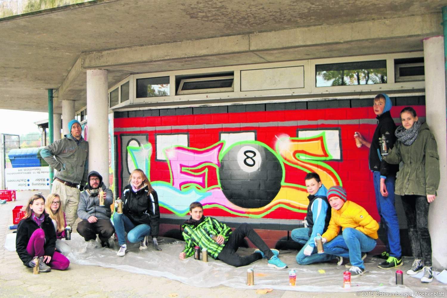 Schaumburger Wochenblatt » Bilder aus der Dose - Graffiti- Workshop im ...